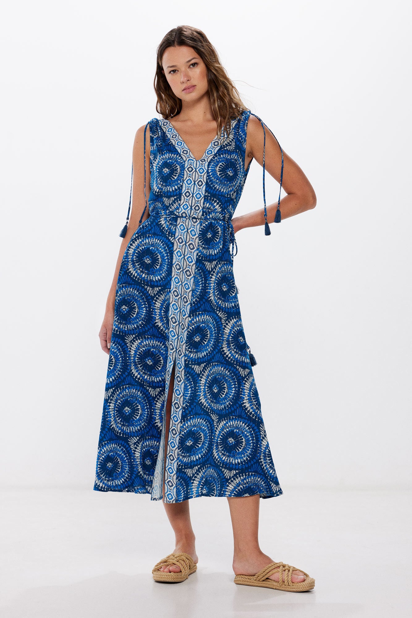 SpringFiled KSA|Central Border Midi Dress | Dress – Springfield KSA