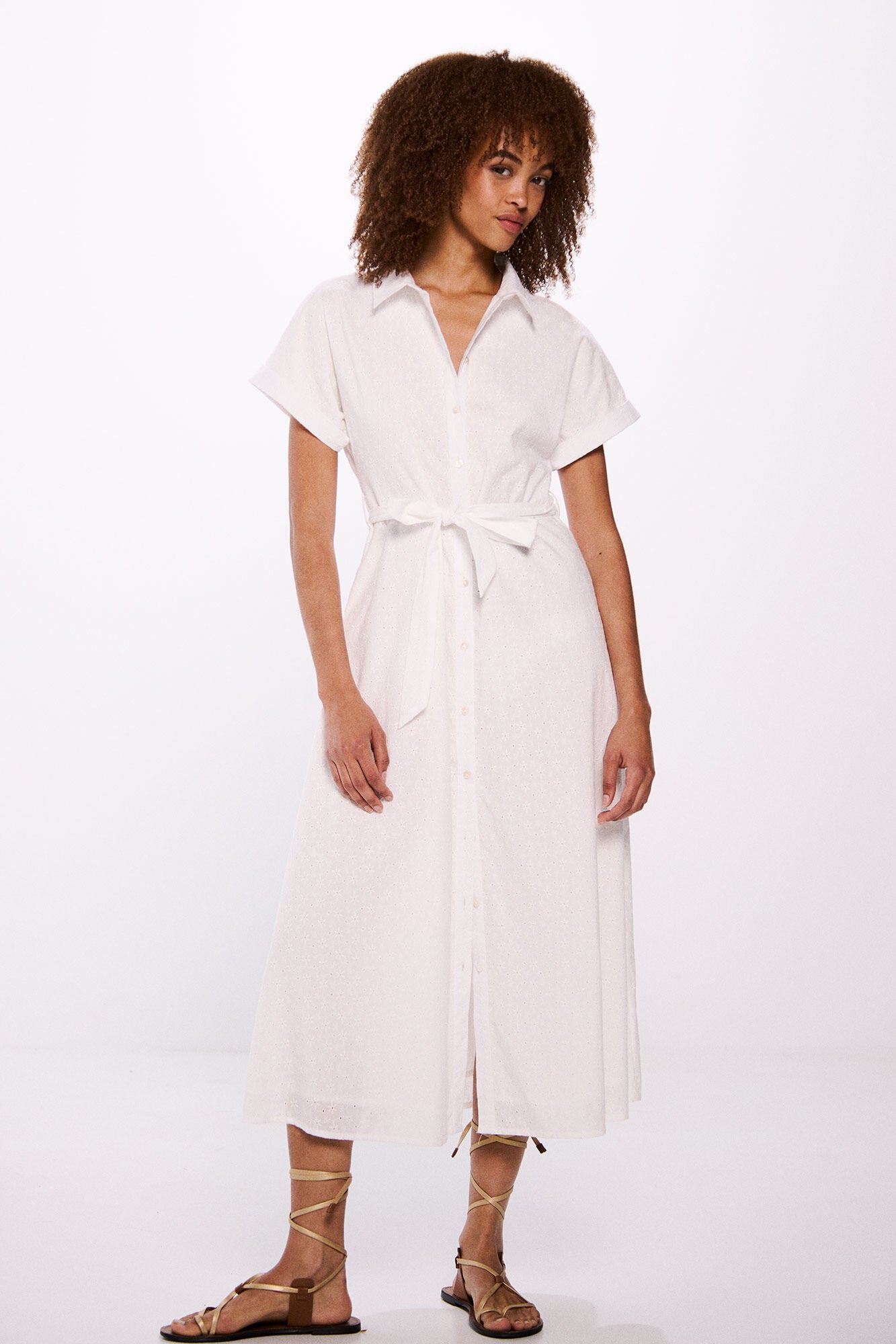 White Dresses|Schiffli dress|Springfield – Springfield KSA